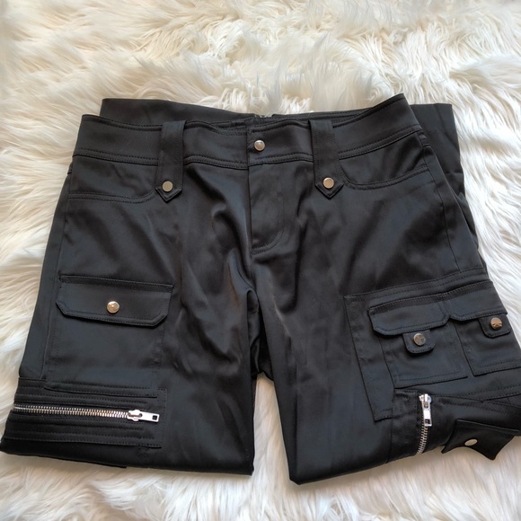 Cache | Pants & Jumpsuits | Cach Grunge 9s Style Black Cargo Pant ...